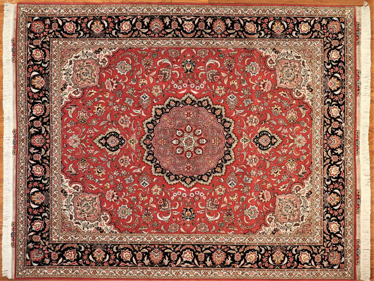 7x8 Hand Knotted Persian Tabriz Area Rug – Rugs first